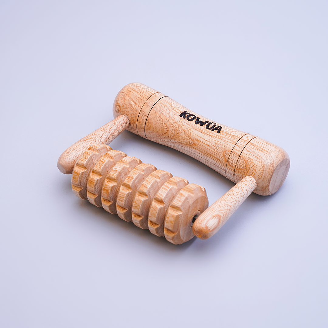 Handle Ribbed Small - Small Ribbed Massage Tool with Handle | Kowua HC